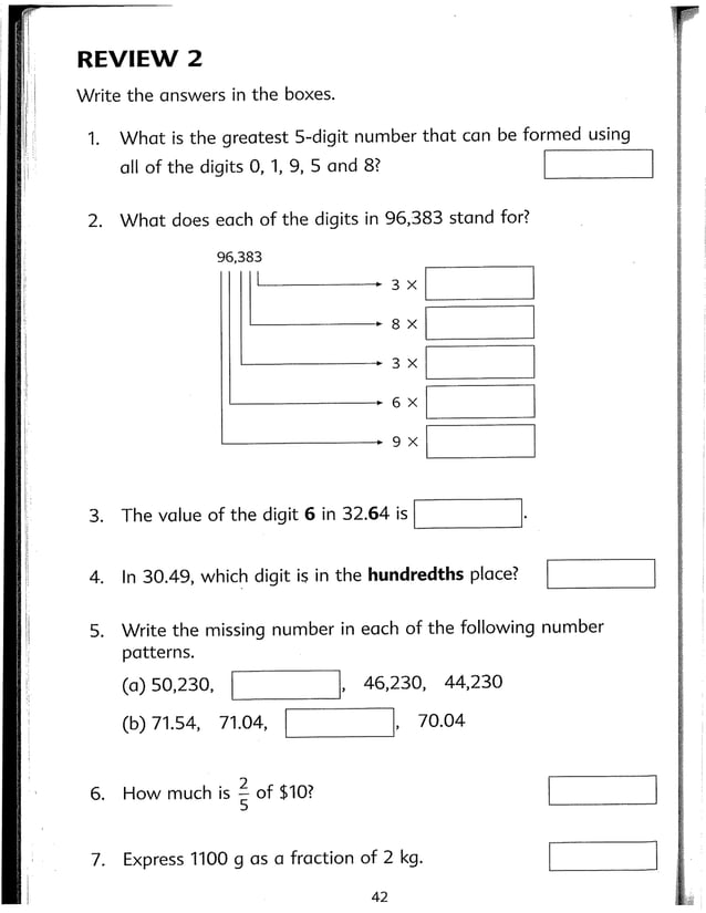 Singapore Math - 4B - Workbook | PDF