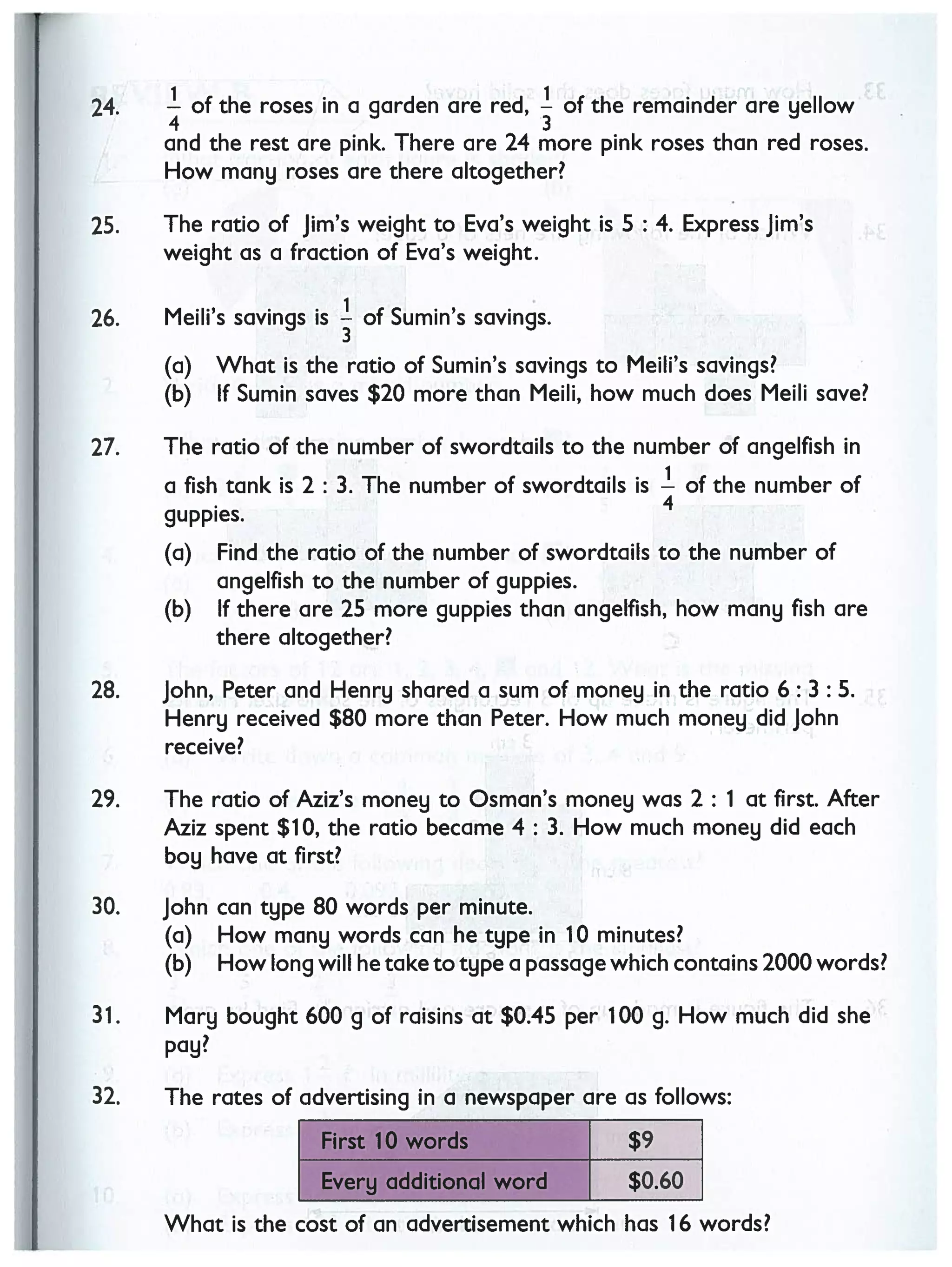 Singapore Math - 6A - Textbook | PDF