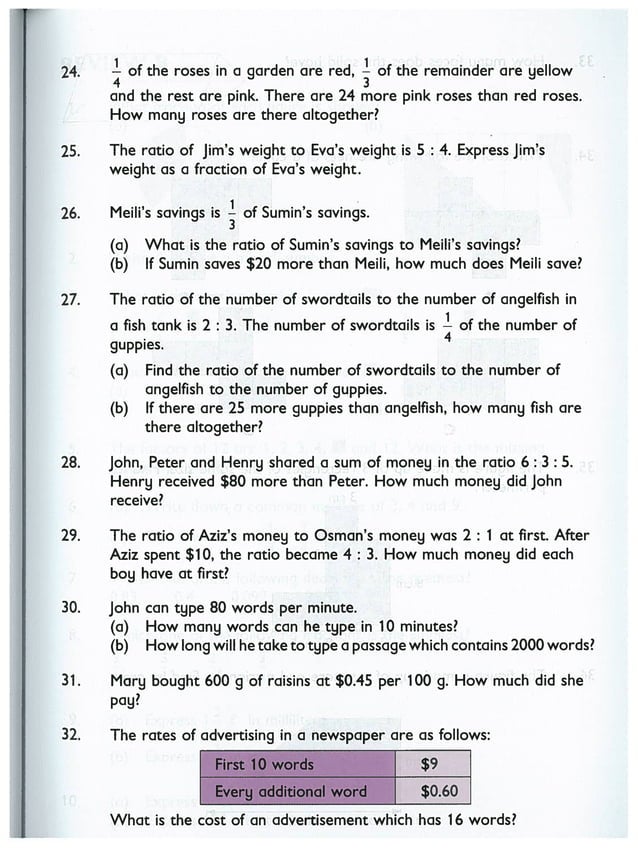Singapore Math - 6A - Textbook | PDF