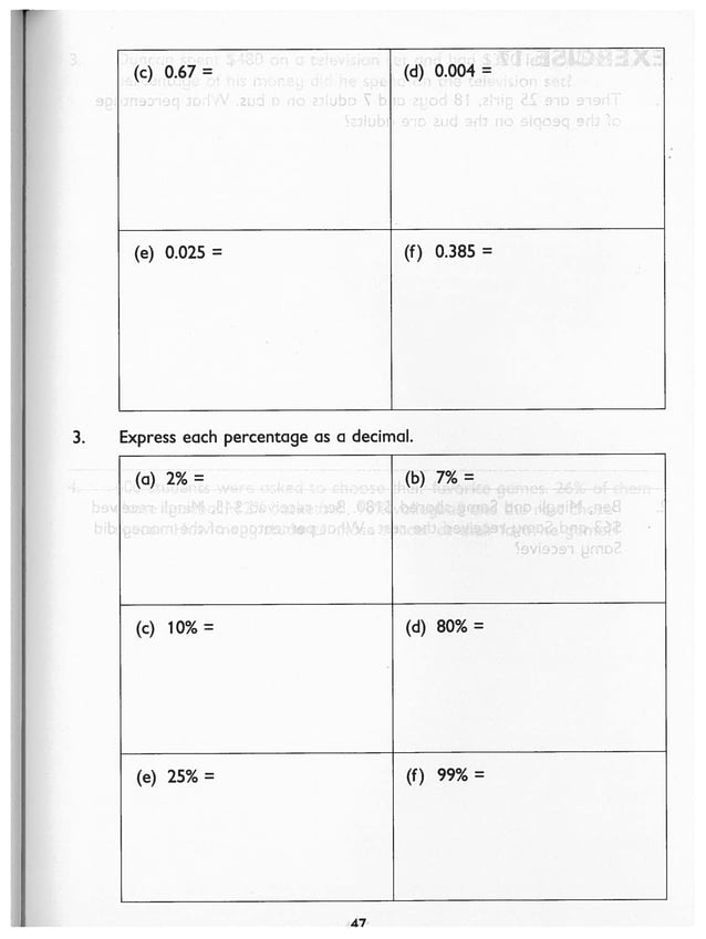Singapore Math - 6A - Workbook | PDF