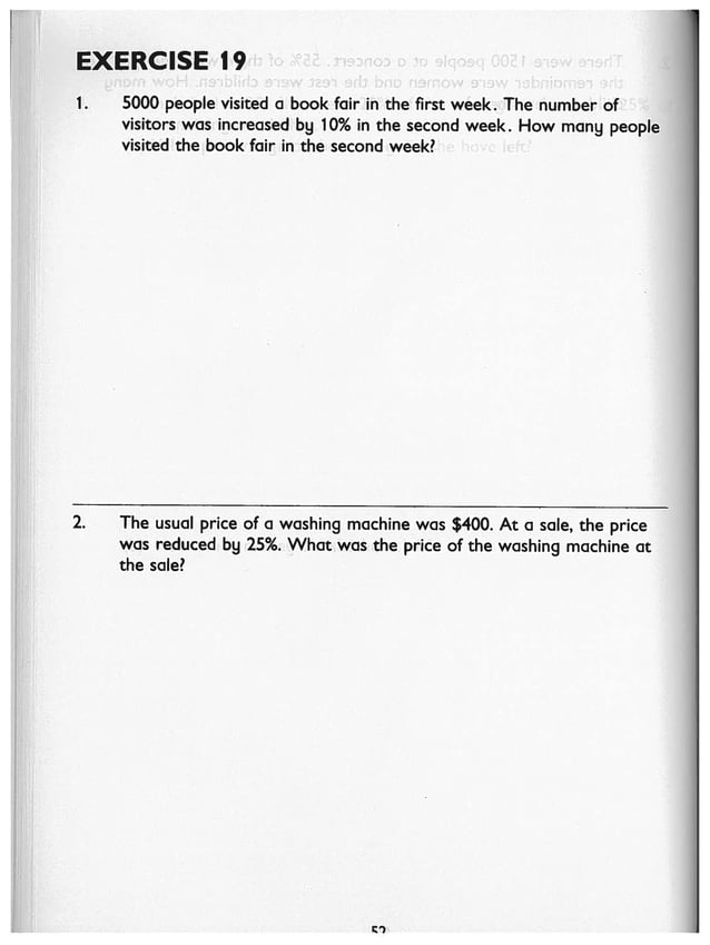 Singapore Math - 6A - Workbook | PDF