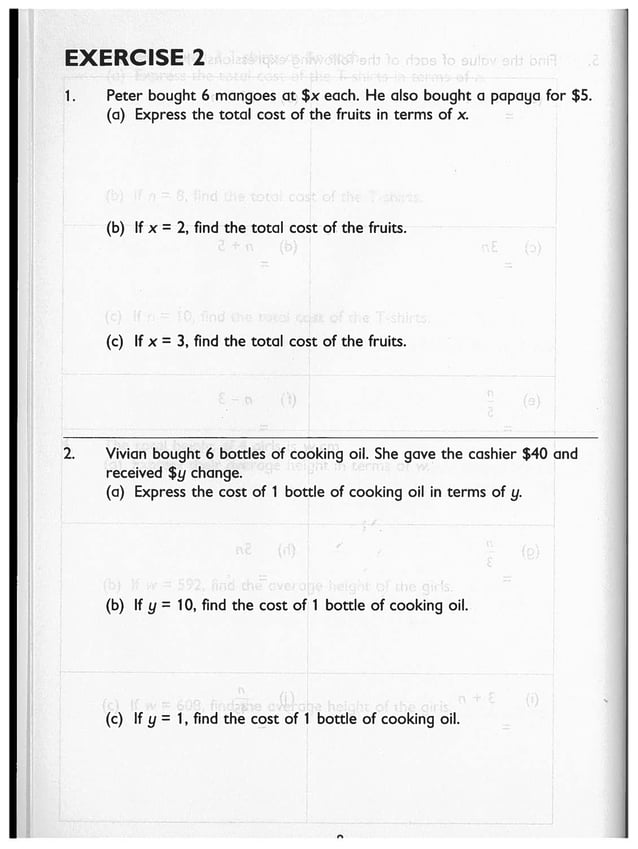 Singapore Math - 6A - Workbook | PDF