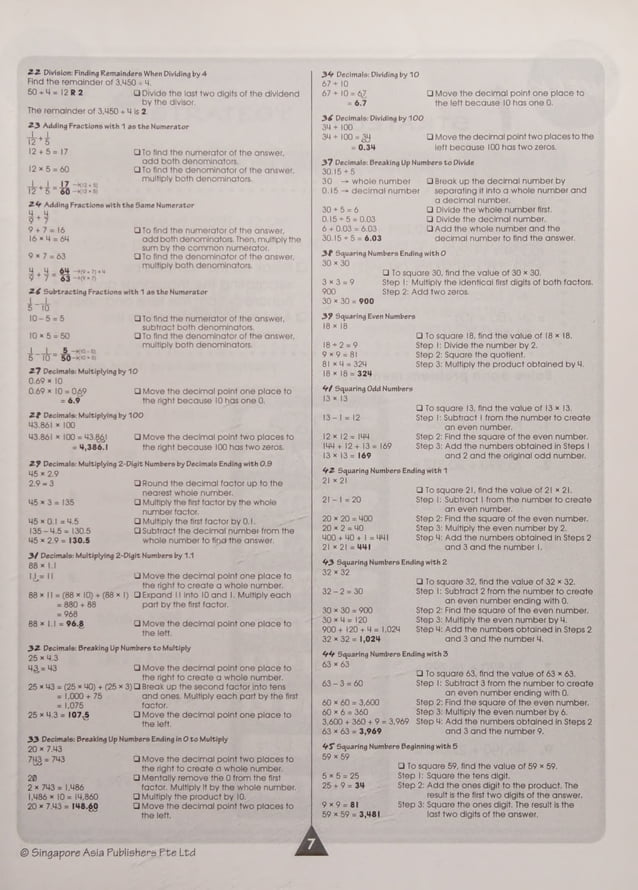 Singapore Math Mental Math Strategies.pdf | Science