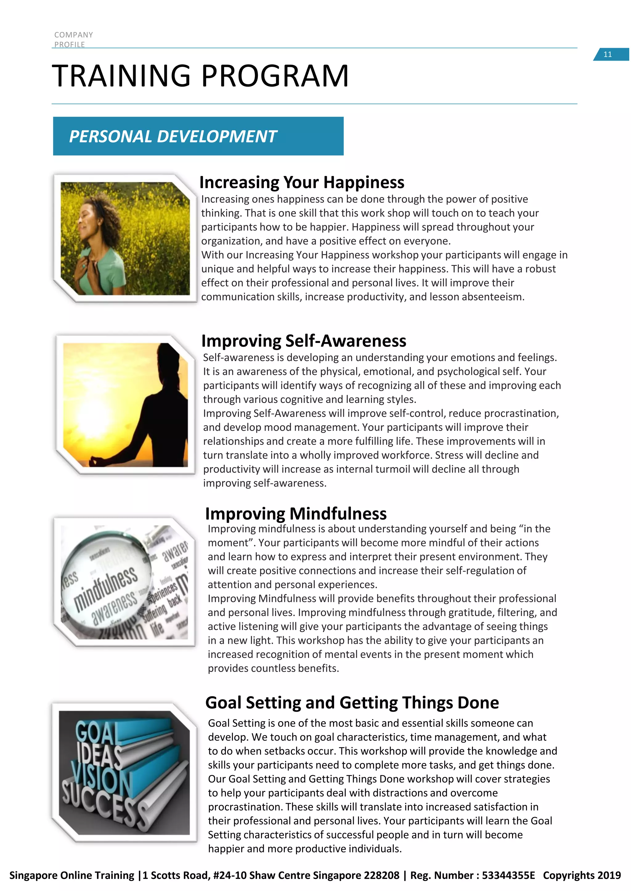 Singapore Online Training Company Profile | PDF