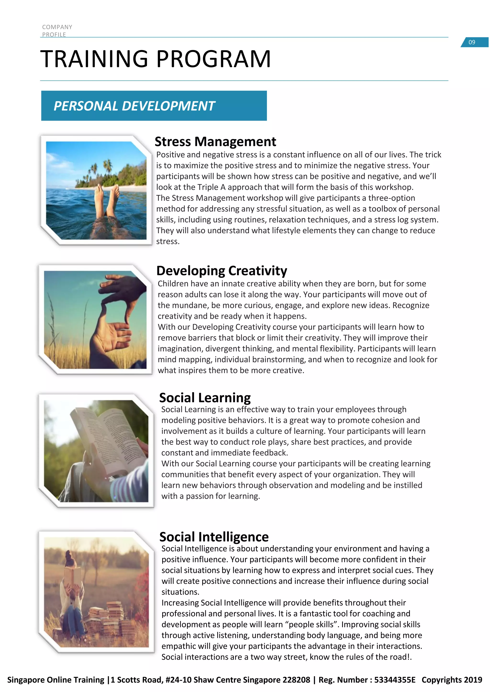 Singapore Online Training Company Profile | PDF