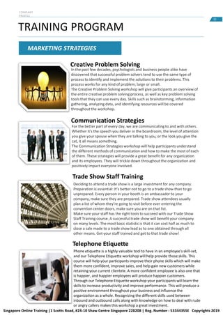 Singapore Online Training Company Profile | PDF