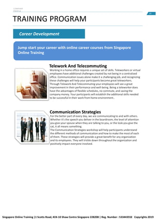 Singapore Online Training Company Profile | PDF