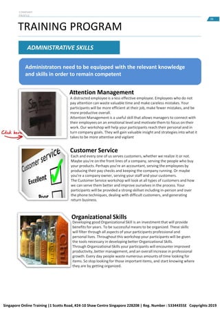 Singapore Online Training Company Profile | PDF