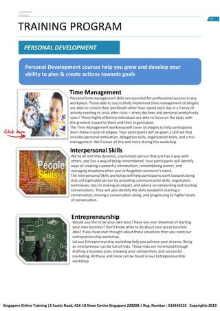 Singapore Online Training Company Profile | PDF
