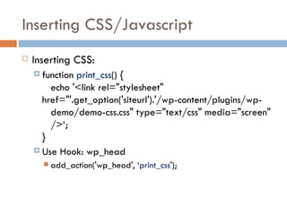 Developing Plugins For WordPress | PPT