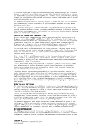 Singapore report web | PDF | Substance Abuse | Diseases and Conditions