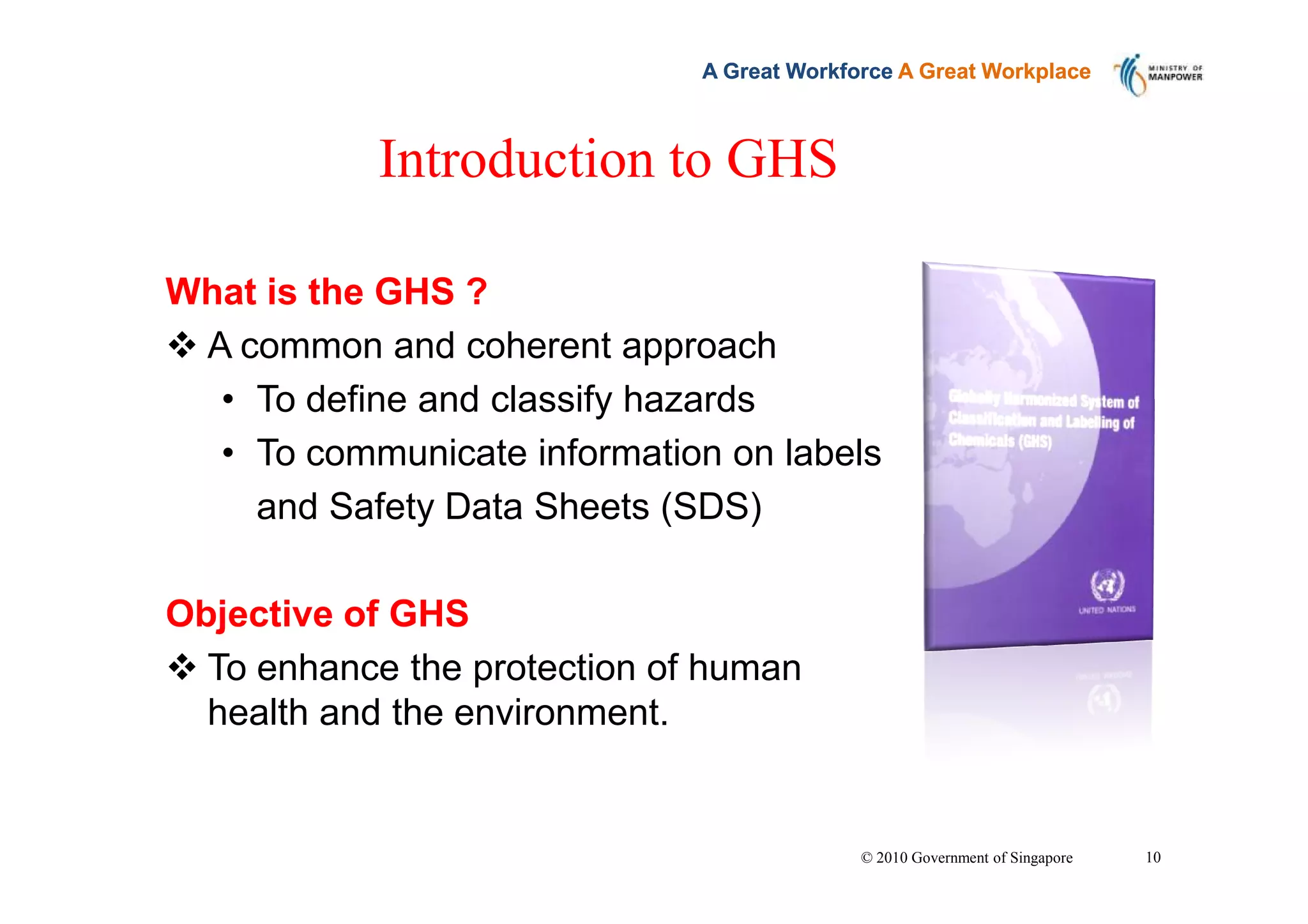 Singapore's Approach To Implementing The GHS of Classification ...