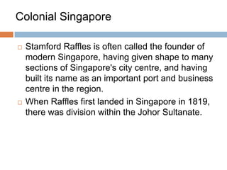 Singapore’s history | PPTX