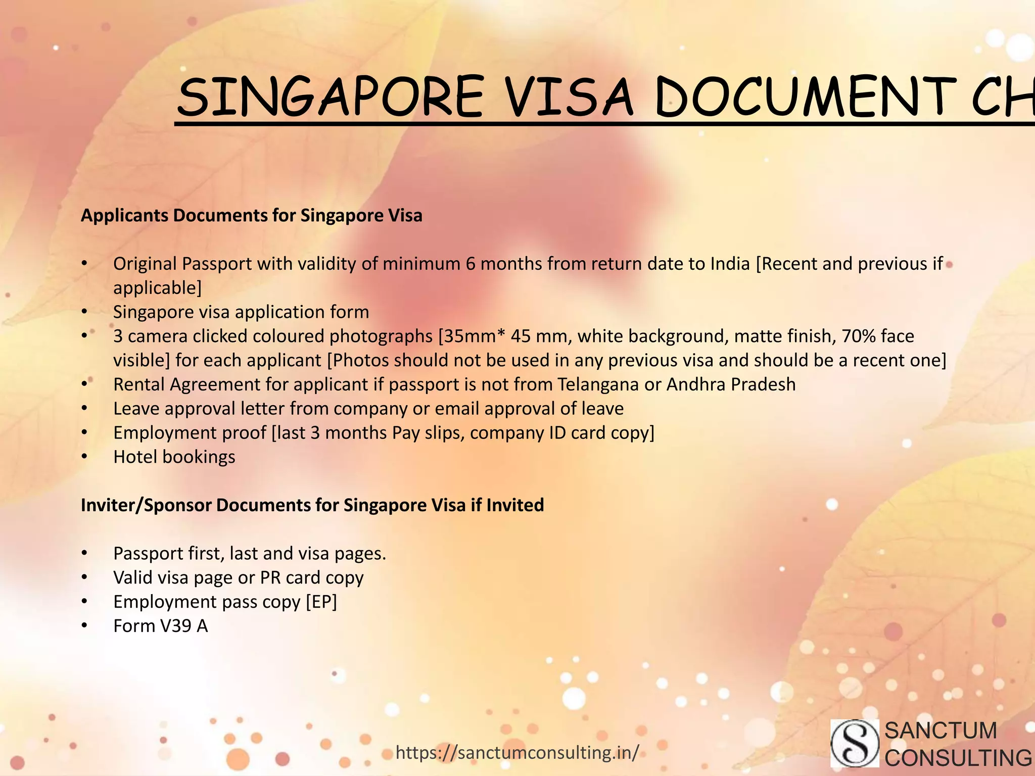 Singapore Tourist visa Process | Documents and Places to Visit | PPT