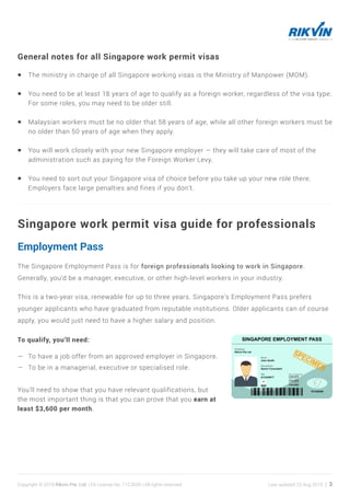 Singapore work visa guide | PDF