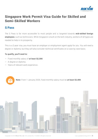 Singapore work visa guide | PDF