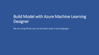 Start Building Machine Learning Models Faster Than You Think | PPT