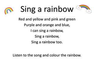 Sing a rainbow Infants 5.docx