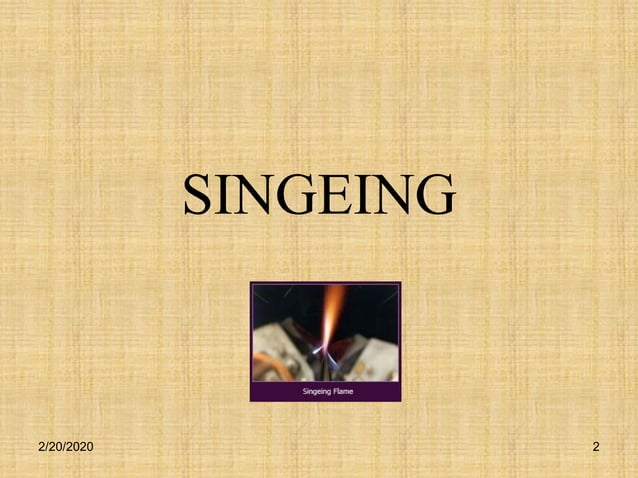 Singeing lecture 2 | PDF | Home Appliances | Home & Garden