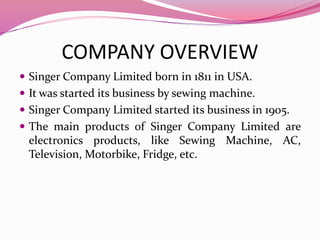 performance appraisal of singer bd ltd | PPTX