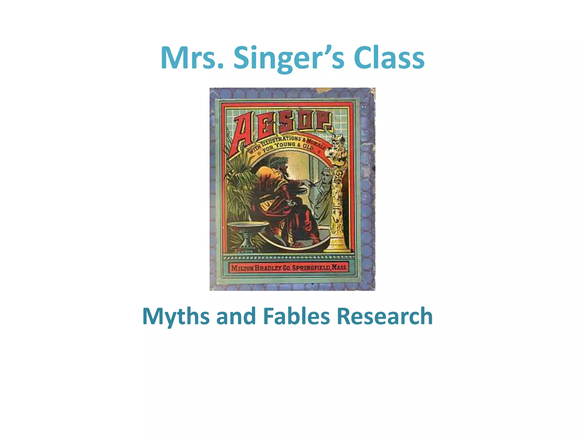 Singer class powerpoint | PPT