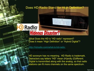 Singer ppub 796 ict portfolio -part 2.2— hd radio-140813 | PPT