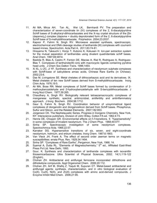 Synthesis, Characterization, Spectral (FT-IR, 1H, 13C NMR, Mass and UV) and Biological Aspects ...