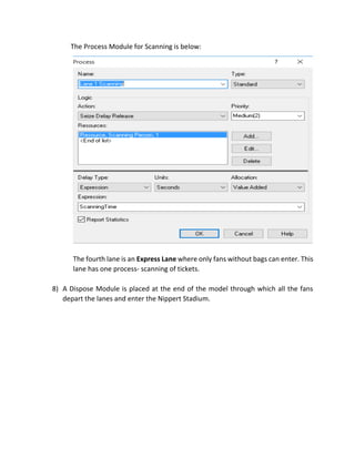 Stadium Queue Simulation | PDF