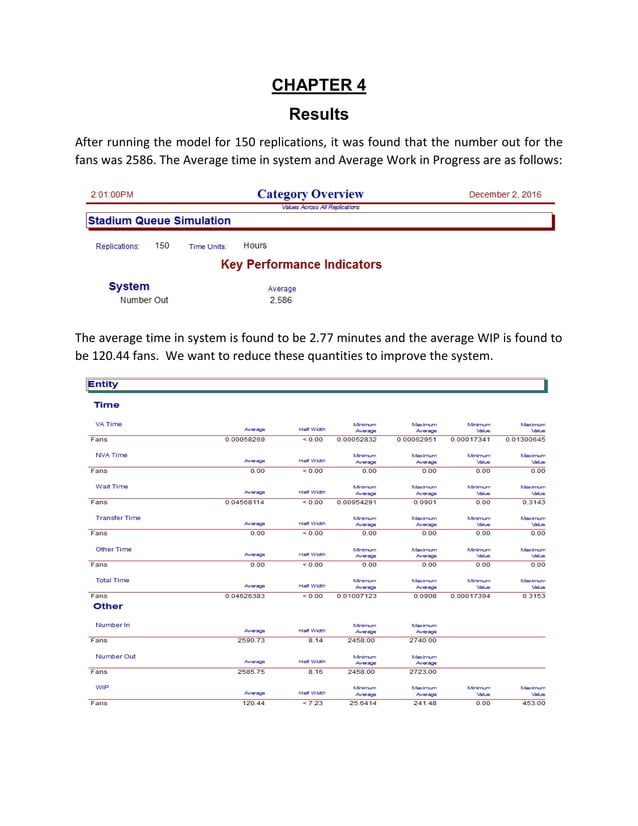 Stadium Queue Simulation | PDF
