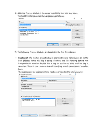 Stadium Queue Simulation | PDF