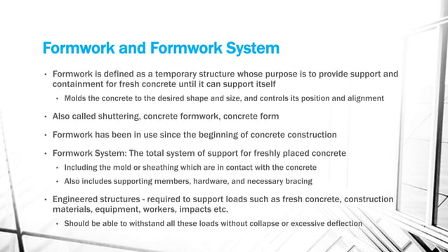 All you need to know about Construction Formwork | PDF
