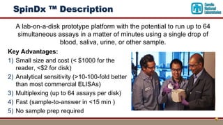 SpinDx™ by Anup Singh, Ph.D., Sandia National Laboratories | PPT