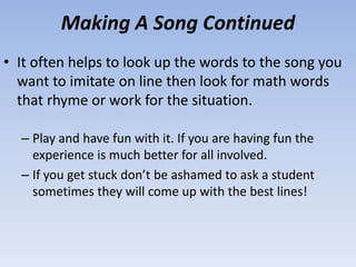 Singing Across the Curriculum | PPTX