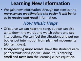 Singing Across the Curriculum | PPTX