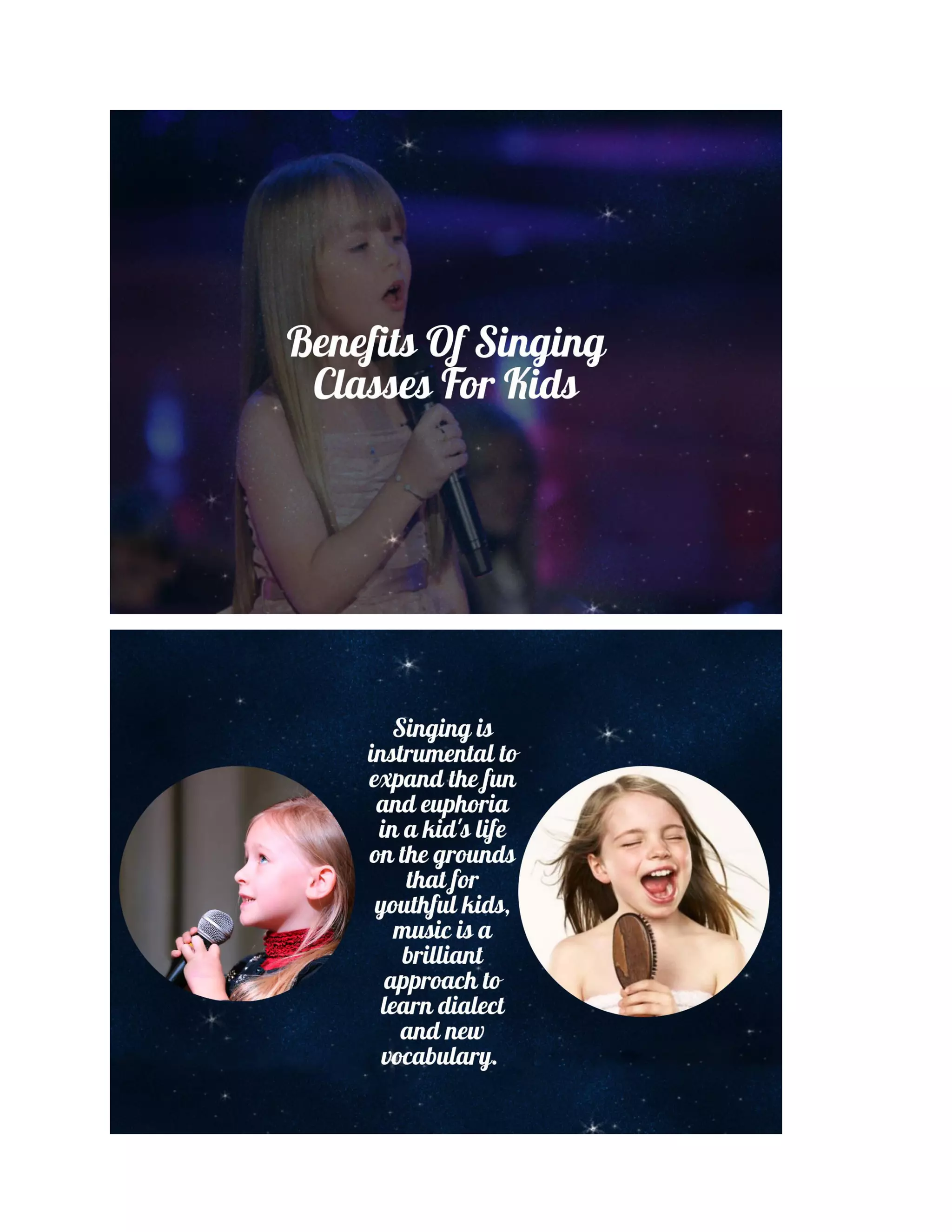 Singing classes for kids | PDF