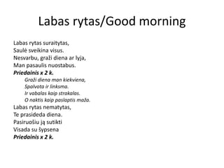 Singing classes: greetings | PPTX