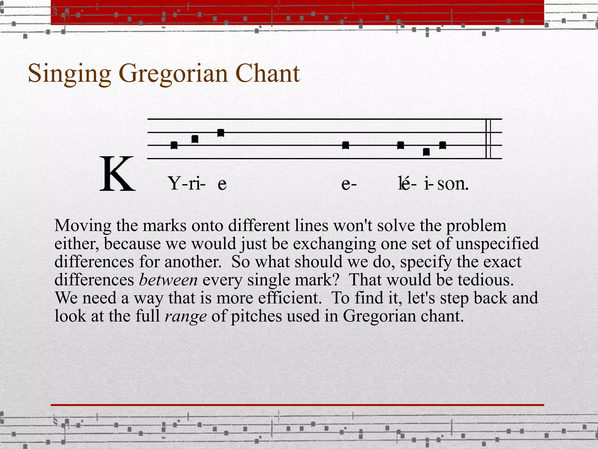 Singing gregorian chant | PPTX