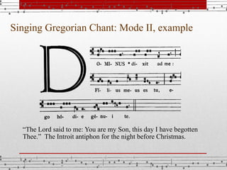 Singing gregorian chant | PPT