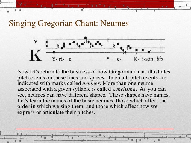 Singing gregorian chant