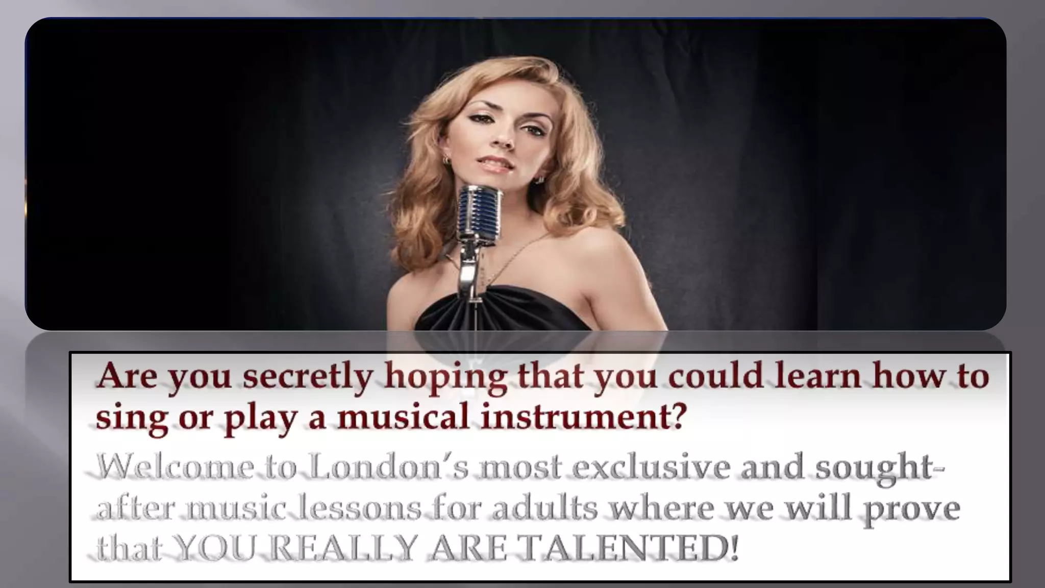 Singing lessons | PPTX