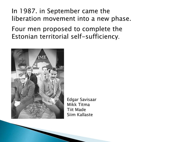 SINGING REVOLUTION AND BALTIC WAY 1985-1991 | PPT