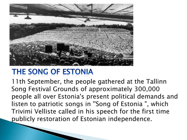 SINGING REVOLUTION AND BALTIC WAY 1985-1991 | PPT