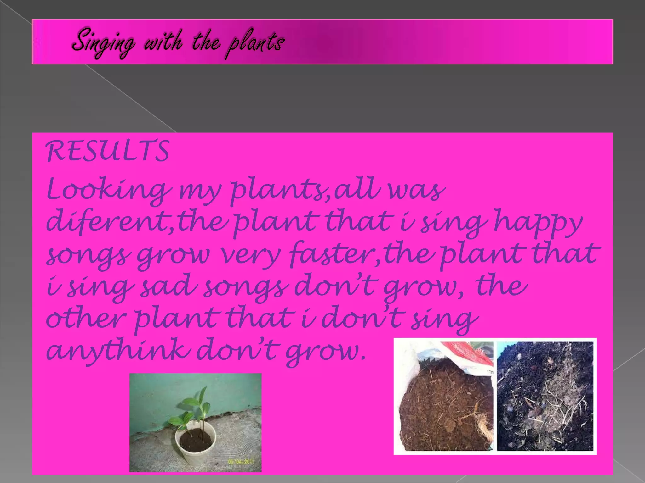 Singing with the plants | PPTX