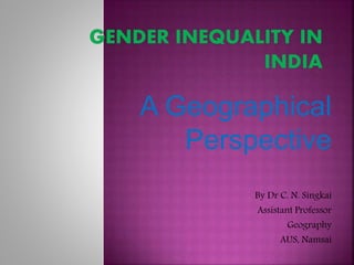 Gender inequality in india | PPT | Free Download