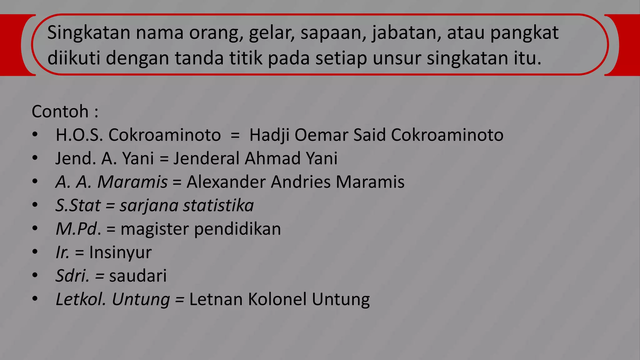 Singkatan dan akronim | PPTX