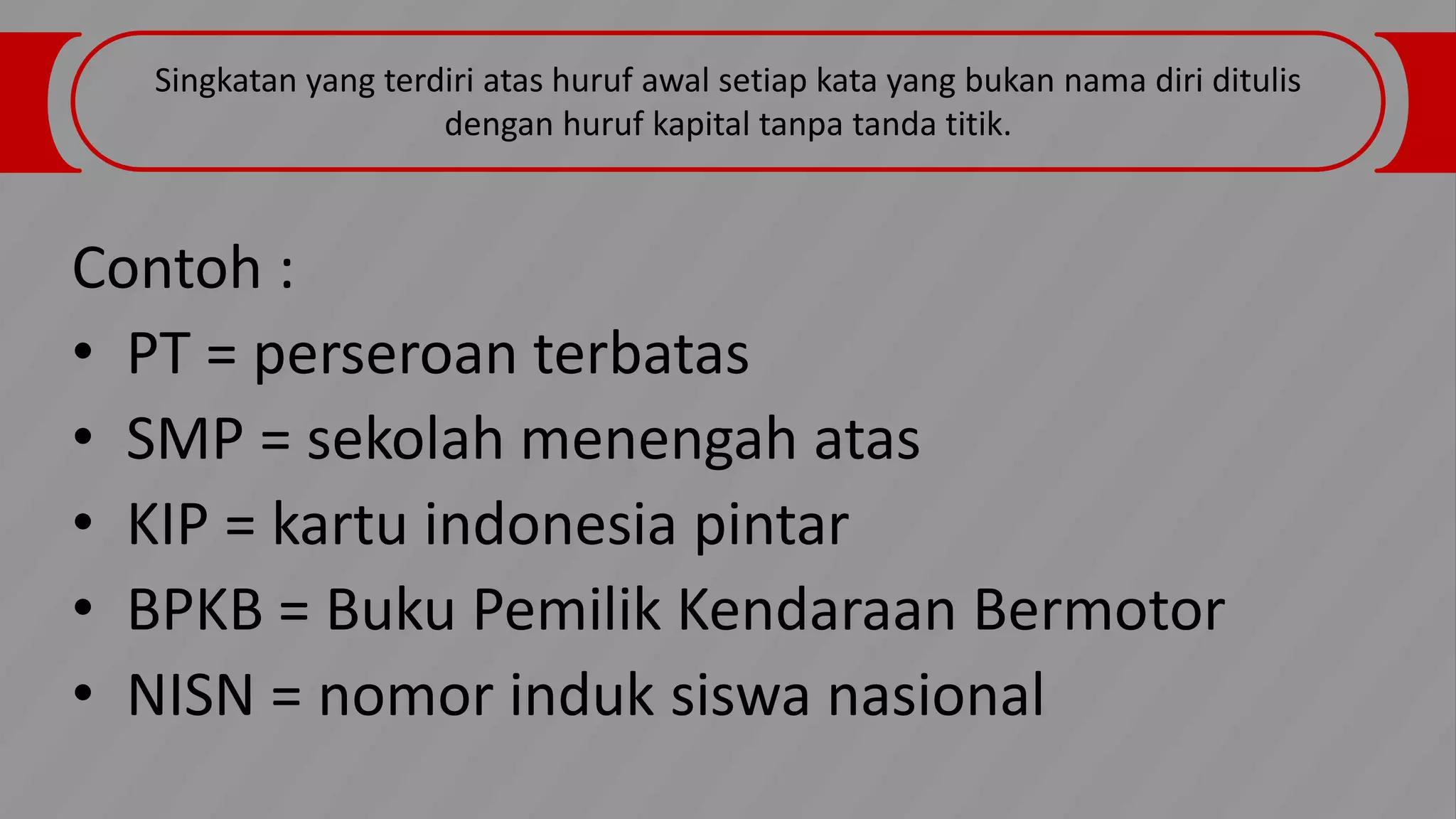 Singkatan dan akronim | PPTX