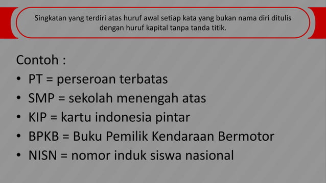 Singkatan dan akronim | PPTX