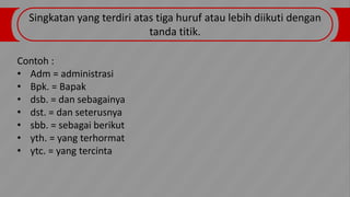 Singkatan dan akronim | PPTX