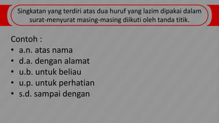 Singkatan dan akronim | PPTX