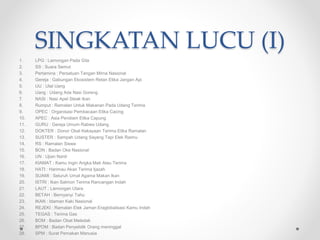 Singkatan lucu kocak! | PPTX